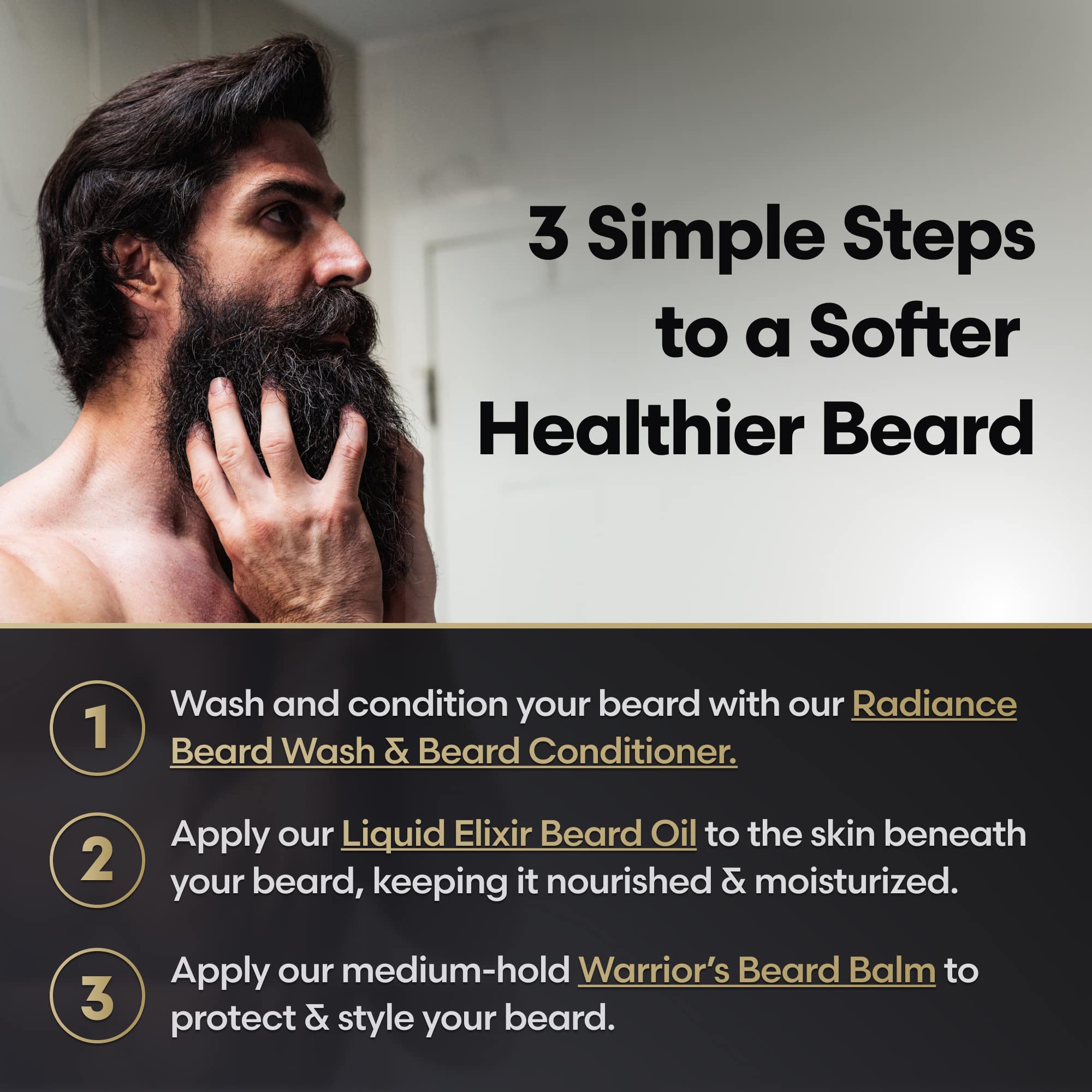 The Beard Struggle Beard Growth Kit for Men Essential Beard Kit includes Beard Balm, Beard Oil, Beard Wash, & Beard Conditioner - Beard Grooming Kit for Men - Silver Collection - Viking Storm