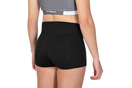 Mizuno Women's Apex 2.5" Inseam Volleyball Short, Black, Large