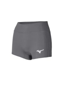 mizuno women's apex 2.5" inseam volleyball short, quiet shade, x-small