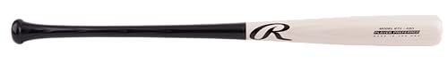 Rawlings Player Preferred 271 Ash Wood Baseball Bat, 33 inch, Black/White (271RAB-33)