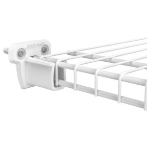 ClosetMaid 21941 Pre-Loaded 2.75-Inch Low-Profile Wall Brackets with Anchors for Wire Shelving, 250-Pack, White