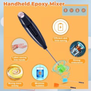 HXH Cup Turner Tumbler Cuptisserie Kit,Handheld Battery Epoxy Mixer,Cup Spinner for DIY Glitter Epoxy Crafts Tumblers