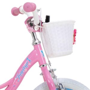 JOYSTAR 12 Inch Kids Bike for Ages 2 3 4 Years Girls, Toddler Bike with Training Wheels & Handbrake for 2-4 Years Old Child, Pink