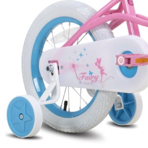 JOYSTAR 12 Inch Kids Bike for Ages 2 3 4 Years Girls, Toddler Bike with Training Wheels & Handbrake for 2-4 Years Old Child, Pink