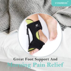 comness Night Splint for Plantar Fasciitis Relief, Adjustable Foot Brace, Ankle, Heel, Foot Drop Support, Arch Pain Relief For Women & Men