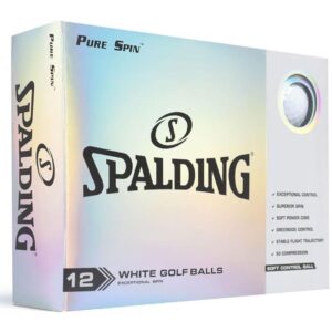 Spalding Pure Spin 12 Ball Pack - White