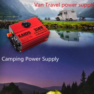 KAIDS Clearance Items Power Inverter Full Power 350W Car Inverter Peak 700W DC 12V to 110V AC Car Inverter USB Ports Charger Adapter Car Plug Converter with Switch and Current LED Screen(350w)