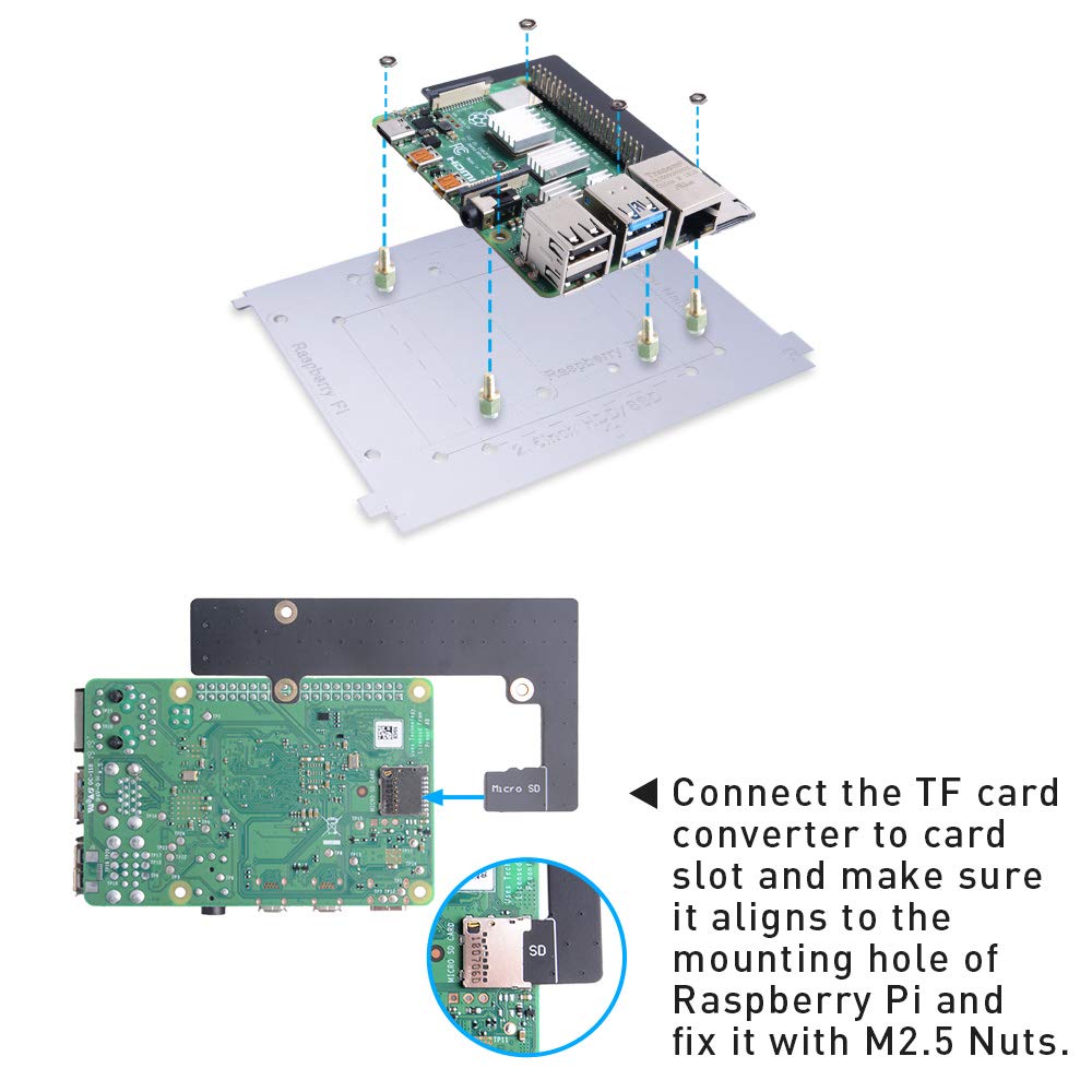 GeeekPi Cluster Case for Raspberry Pi, Pi Rack Case Stackable Case with Cooling Fan 120mm RGB LED 5V Fan for Raspberry Pi 4B/3B+/3B/2B/B+ and Jetson Nano (8-Layers)