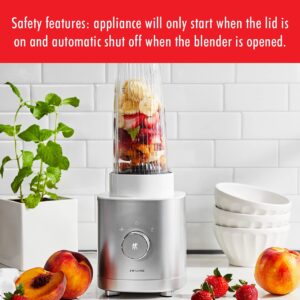 ZWILLING Enfinigy 20-oz. Personal Smoothie Blender with App, Innovative German Engineering, Household Appliance, Silver