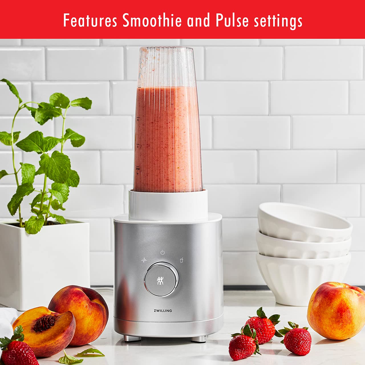 ZWILLING Enfinigy 20-oz. Personal Smoothie Blender with App, Innovative German Engineering, Household Appliance, Silver