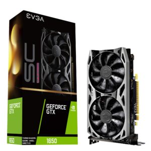 evga geforce gtx 1650 sc ultra gaming gddr6, 04g-p4-1257-kr, 4gb gddr6, dual fan, metal backplate