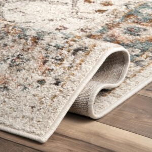 nuLOOM Cecil Vintage Floral Accent Rug, 3x5, Beige