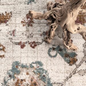 nuLOOM Cecil Vintage Floral Accent Rug, 3x5, Beige