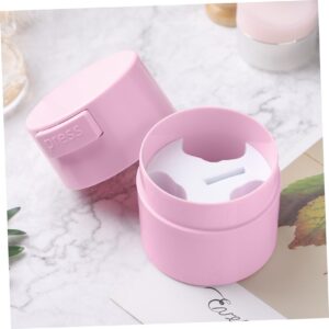 Beaupretty Eyelash Glue Jar Sealed Eyelash Storage Box Cosmetic Storage Tank Extension Supplies for Lash (Pink)