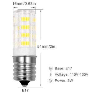 Honle E17 led Light Bulbs 3W Warm White 3000K 120V Non Dimmable 30W Equivalent 2 Count