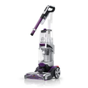 hoover smartwash pet automatic carpet cleaner machine with spot chaser wand, deep cleaning shampooer, carpet deodorizer and pet stain remover, fh53000pc, purple