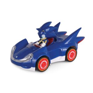 nkok sonic the hedgehog all stars racing pull back action, video game legend, speed star by tails, no batteries required, pull back – release - and watch it go, great gift