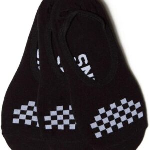 Vans - Canoodle Super No-Show Socks - 3 Pair Pack, Black/White - Women (6.5-10)