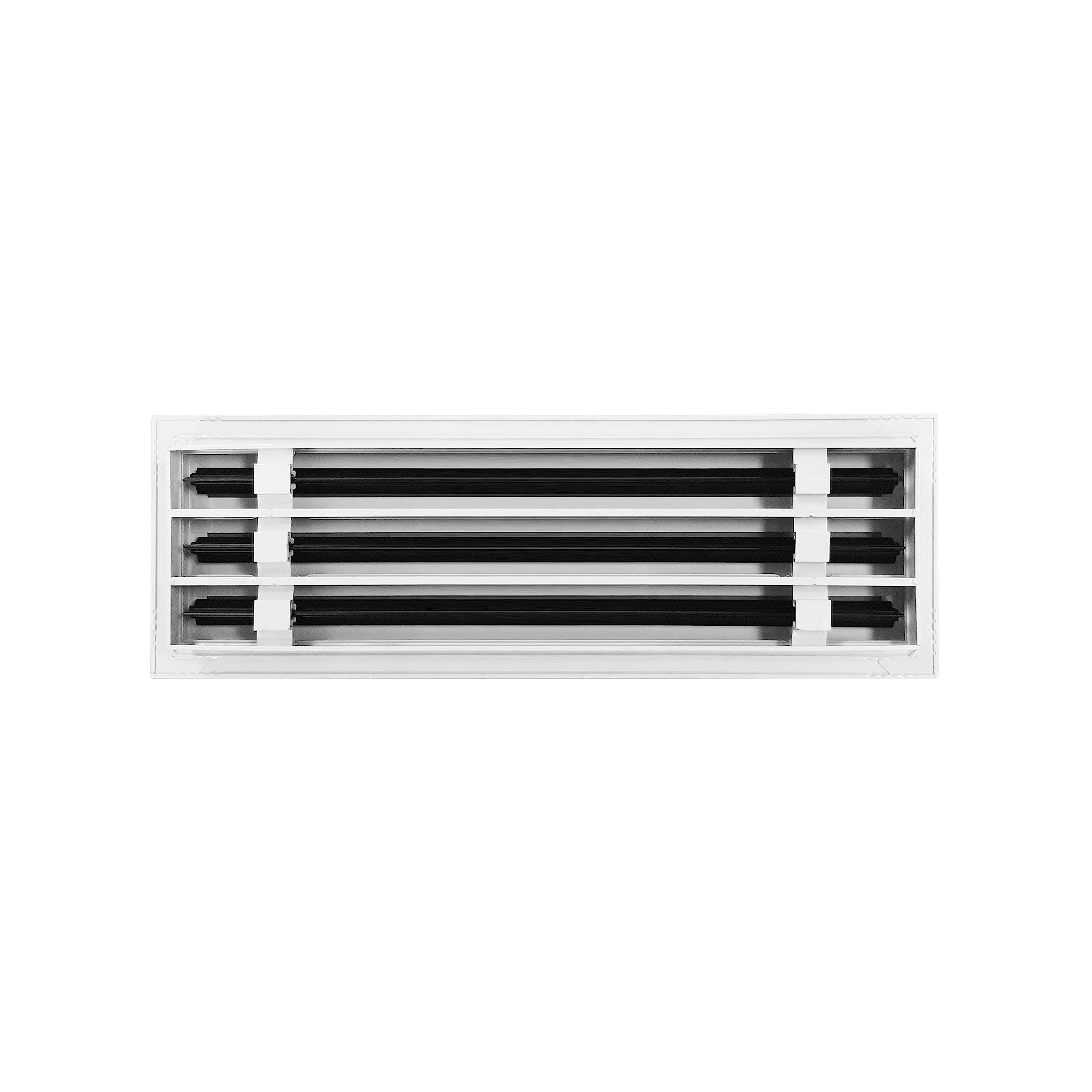 BUILDMART - 18x6 Modern AC Vent Cover - Decorative White Air Vent - Standard Linear Slot Diffuser - Register Grille for Ceiling, Walls & Floors - Texas Buildmart