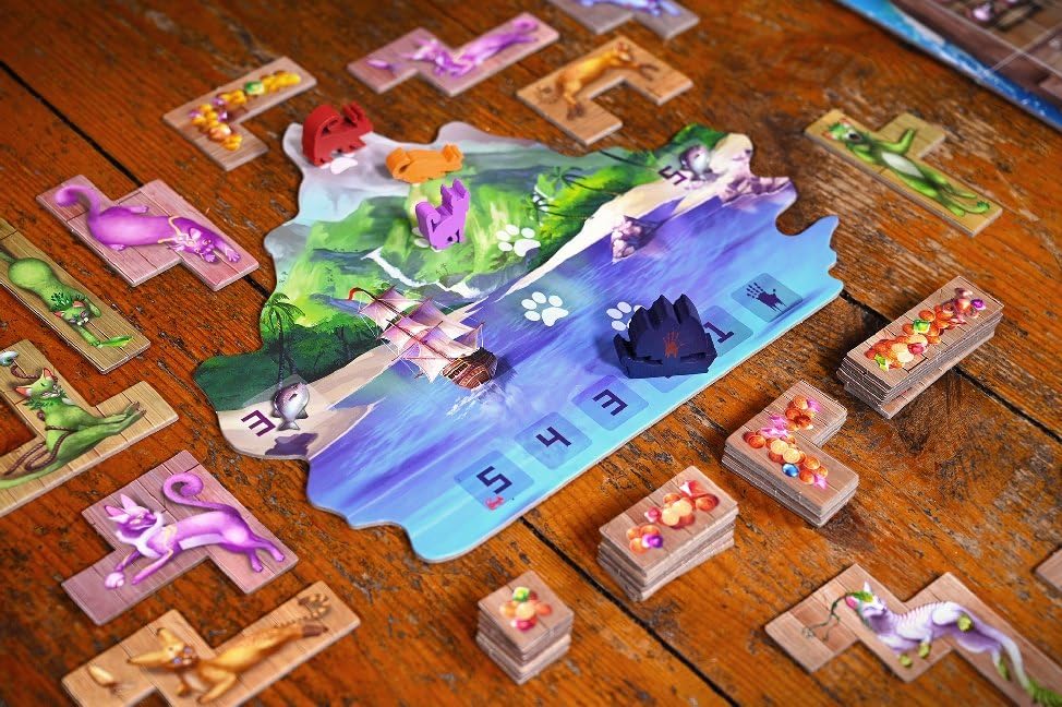 City of Games The Isle of Cats - Rescue as Many Cats As Possible for 1-4 Players, Ages 8+