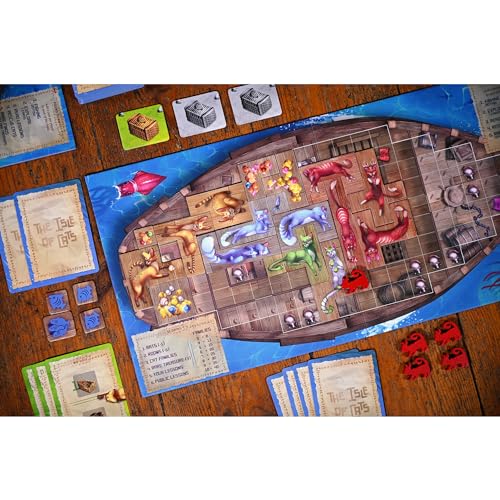 City of Games The Isle of Cats - Rescue as Many Cats As Possible for 1-4 Players, Ages 8+