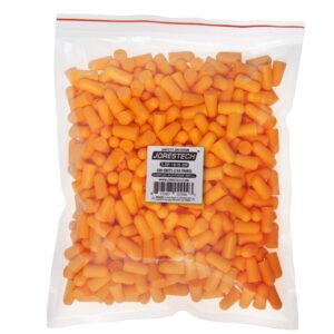 jorestech refill bag for ear plug dispenser - 500 earplugs for sound suppression/hearing protection - (model ep-101e-or)