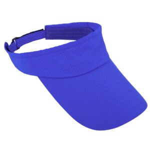 sportmusies sun sport visors hat fits men women, running golf beach cap extra long brim quick dry summer royal blue