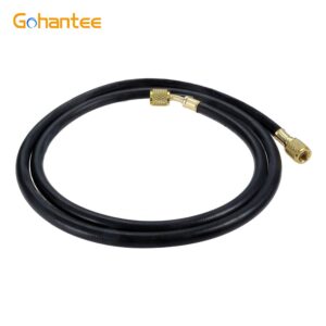 R410A AC Refrigerant Charging Hoses, 59“ HVAC Charging Hose with 1/4’’ SAE Female Flare, 800PSI Working Pressure for R410A R22 R134A R12 R502 Air Condition System Maintenance