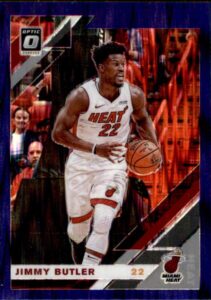 2019-20 donruss optic purple shock #11 jimmy butler miami heat basketball card