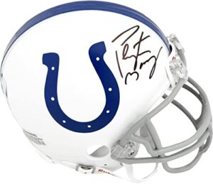 peyton manning indianapolis colts autographed riddell mini helmet - autographed nfl mini helmets