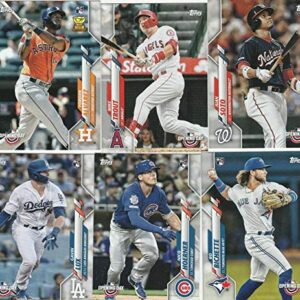 2020 Topps Opening Day Complete Hand Collated MLB Baseball Set of 200 Cards with 18 Rookies. Overall Condition is NM. Includes the following Brendan McKay, Luis Arraez, Nico Hoerner, Kyle Lewis, Max Scherzer, Gerrit Cole, Anthony Rizzo, Juan Soto, Mookie