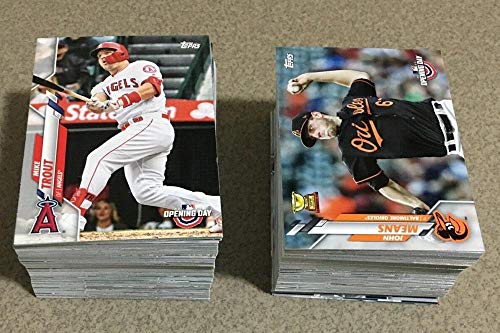 2020 Topps Opening Day Complete Hand Collated MLB Baseball Set of 200 Cards with 18 Rookies. Overall Condition is NM. Includes the following Brendan McKay, Luis Arraez, Nico Hoerner, Kyle Lewis, Max Scherzer, Gerrit Cole, Anthony Rizzo, Juan Soto, Mookie