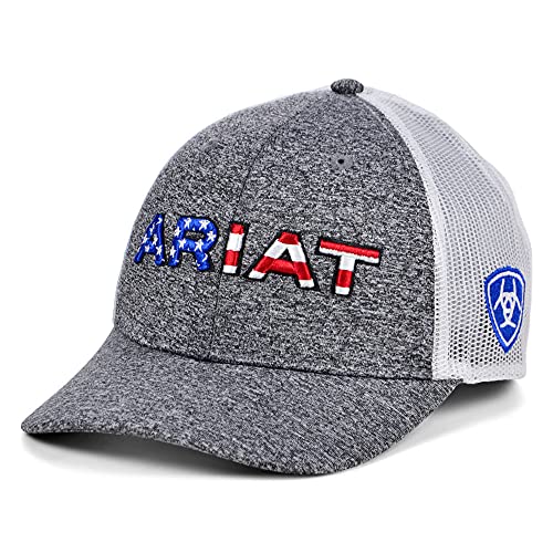 ARIAT Patriotic Label Logo Cap Gray OSFM