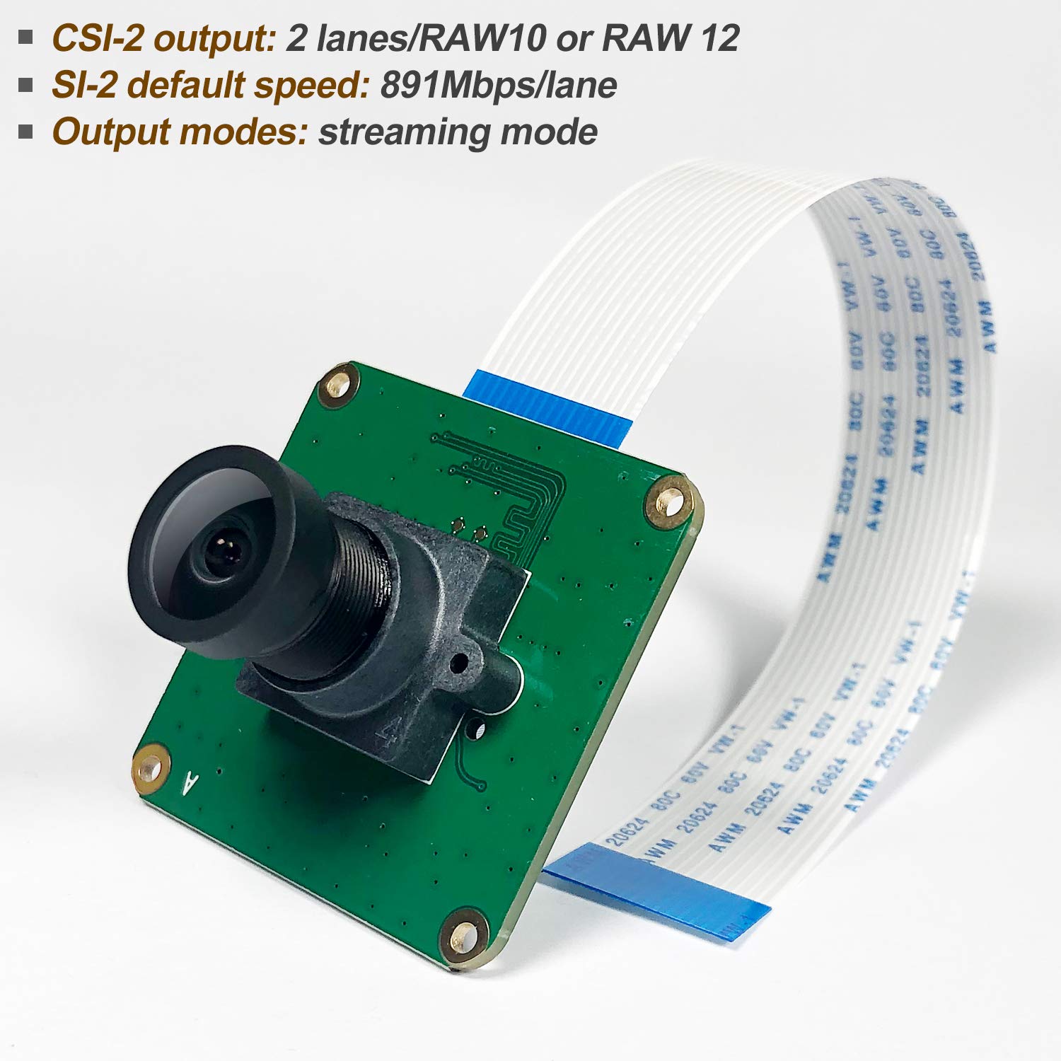 Raspberry Pi Industrial Camera Module STARVIS IMX327LQR Color CMOS Sensor 2.13M Pixel for Rasp Pi 5 4 3B+ 3B A+ CM3+ CM3 CM4,Support Bullseye libcamera (IMX327)