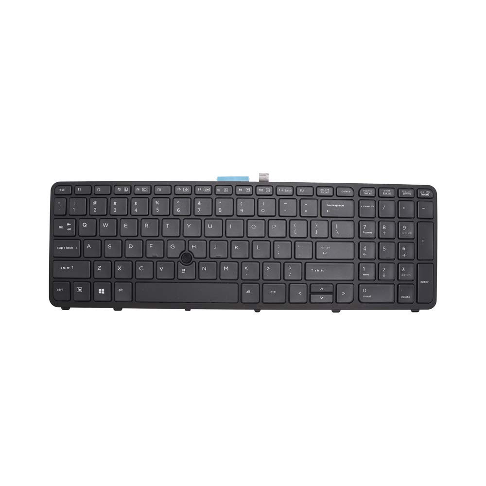 New Keyboard Replacement for HP ZBook 15 G1 G2 17 G1 G2 Series PK130TK1A00 SK7123BL MP-12P23USJ698W PK130TK2A00 733688-001 with Backlit Pointer