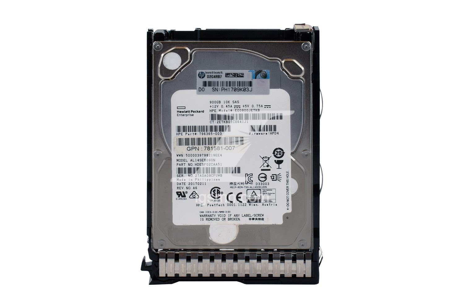 HPE HP 785411-001 900GB 10K 12Gbps 2.5" SAS Internal Hard Drive