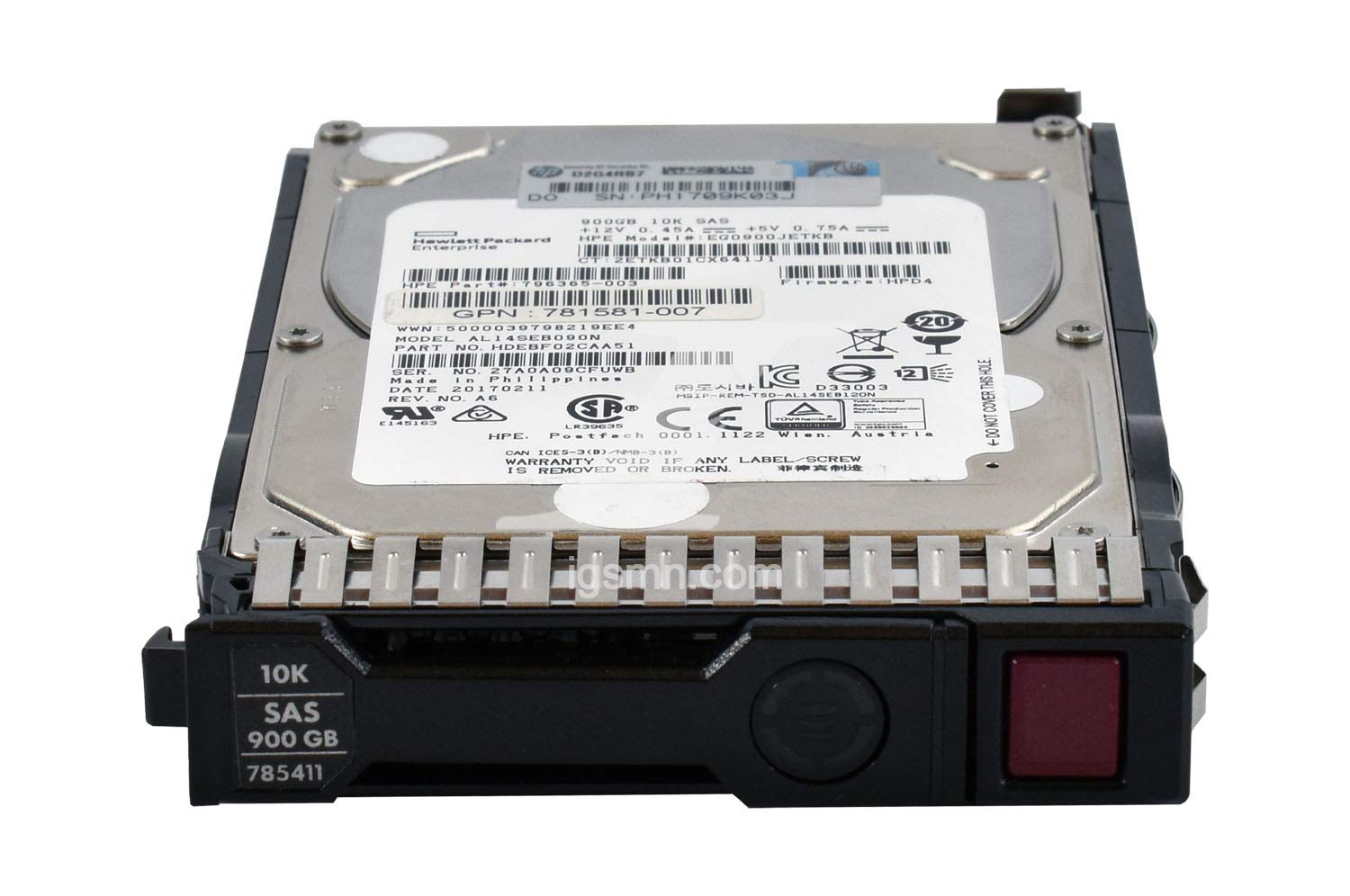 HPE HP 785411-001 900GB 10K 12Gbps 2.5" SAS Internal Hard Drive