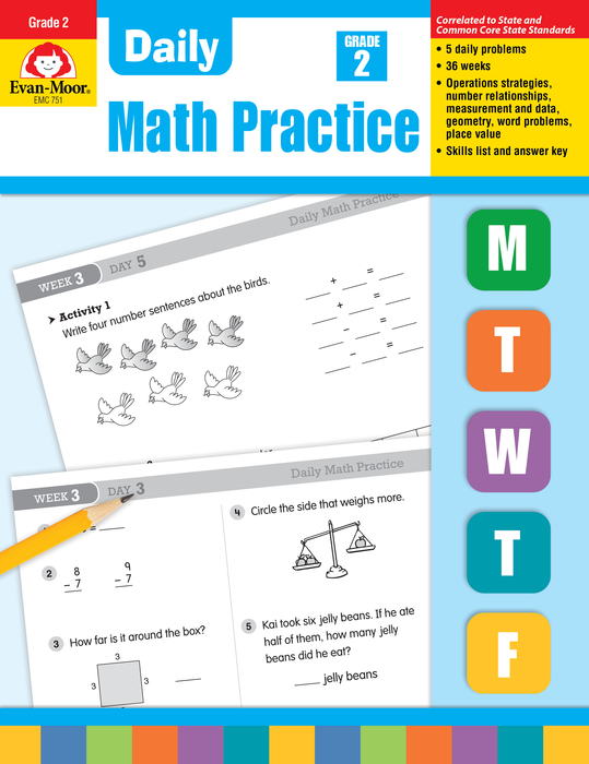 Daily Math Practice, Grade 2 - Teacher's Edition, E-Book