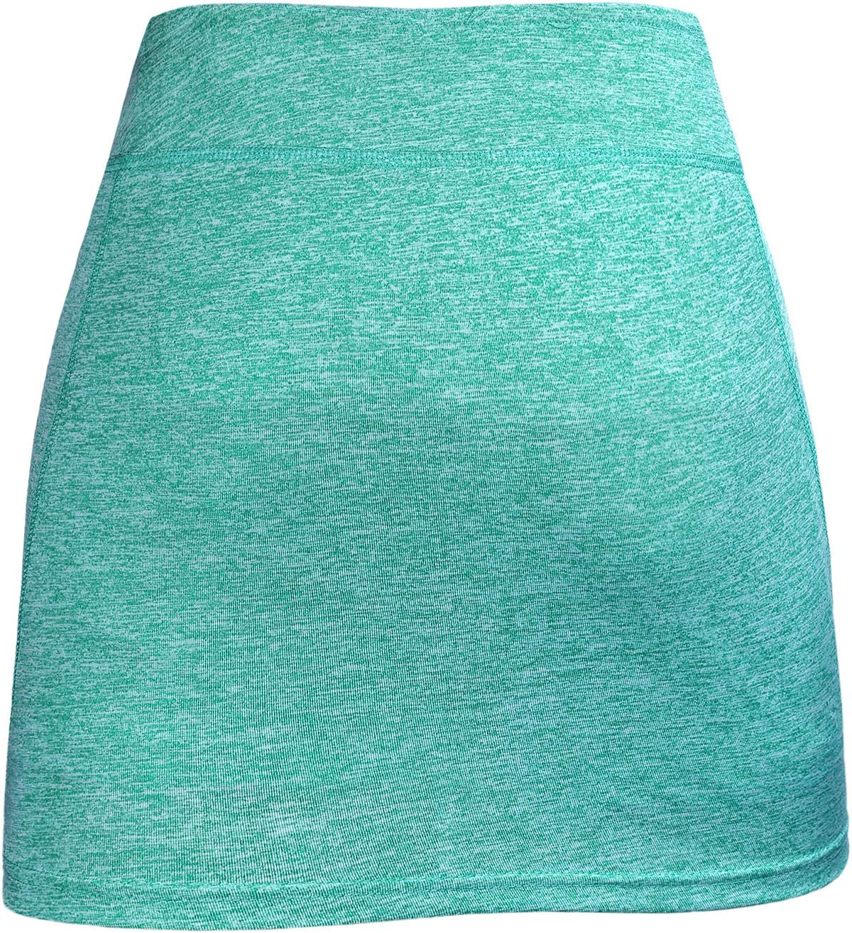 BLEVONH Womens Summer Tennis Skirts with Shorts Underneath, Pickleball, Athletic, Workout and Golf Skorts with Pockets Turquoise XX-Large