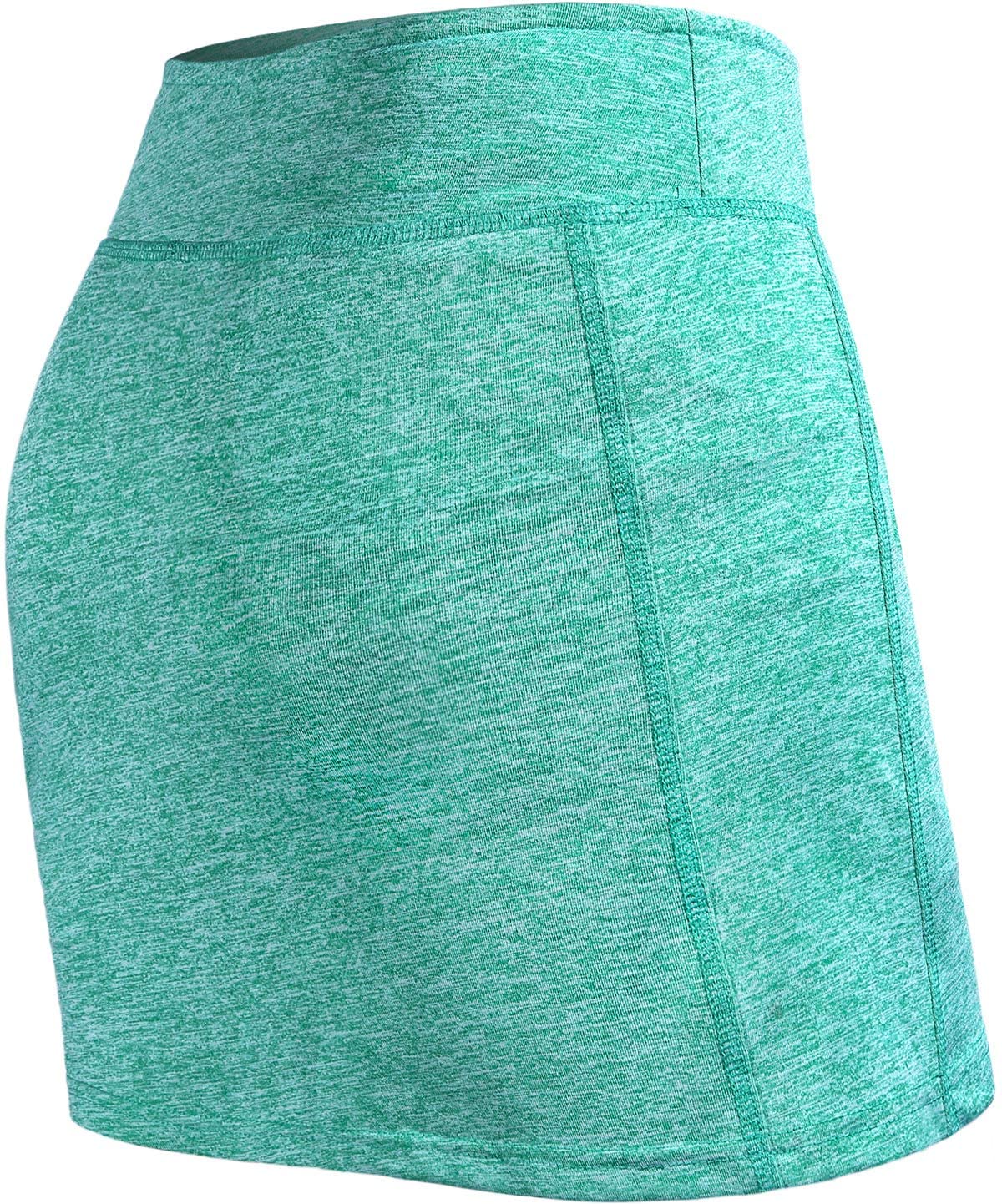 BLEVONH Womens Summer Tennis Skirts with Shorts Underneath, Pickleball, Athletic, Workout and Golf Skorts with Pockets Turquoise XX-Large