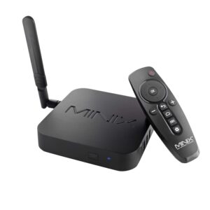 minix android 9.0 pie media hub 4k ultra hd hdr10+4gb ddr4/32gb emmc 4k @ 60hz uhd 3 x usb 3.0 usb-c [data only] glan ac wi-fi tf card (neo u22-xj)