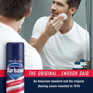 Barbasol Original Thick and Rich Shaving Cream, 7 Ounce, Pack of 6