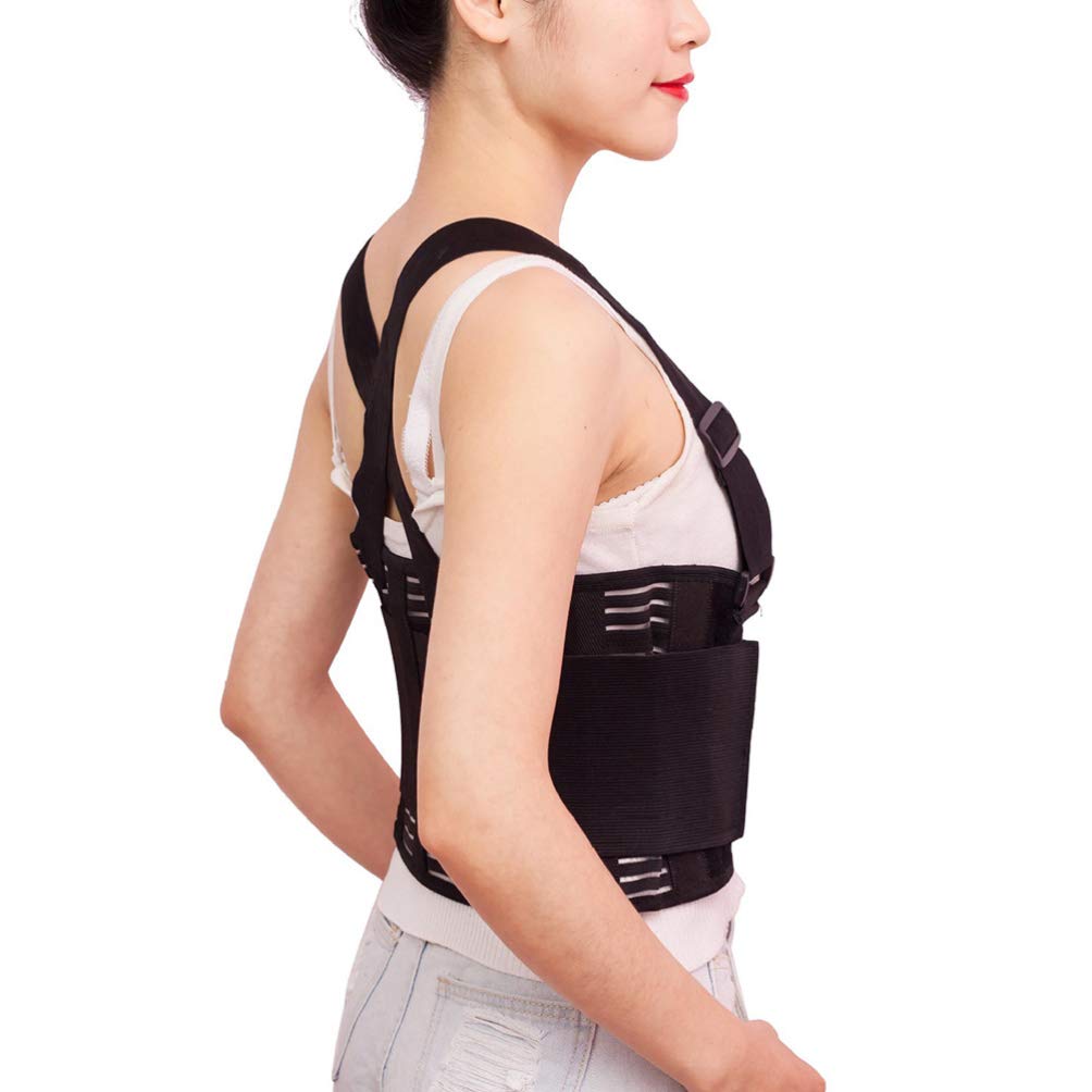 HEALLILY 1PC Rib Chest Support Brace Sternum Injuries Adjustable Support Belt Protection Strap Belly Support Band - Size XL