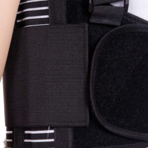 HEALLILY 1PC Rib Chest Support Brace Sternum Injuries Adjustable Support Belt Protection Strap Belly Support Band - Size XL