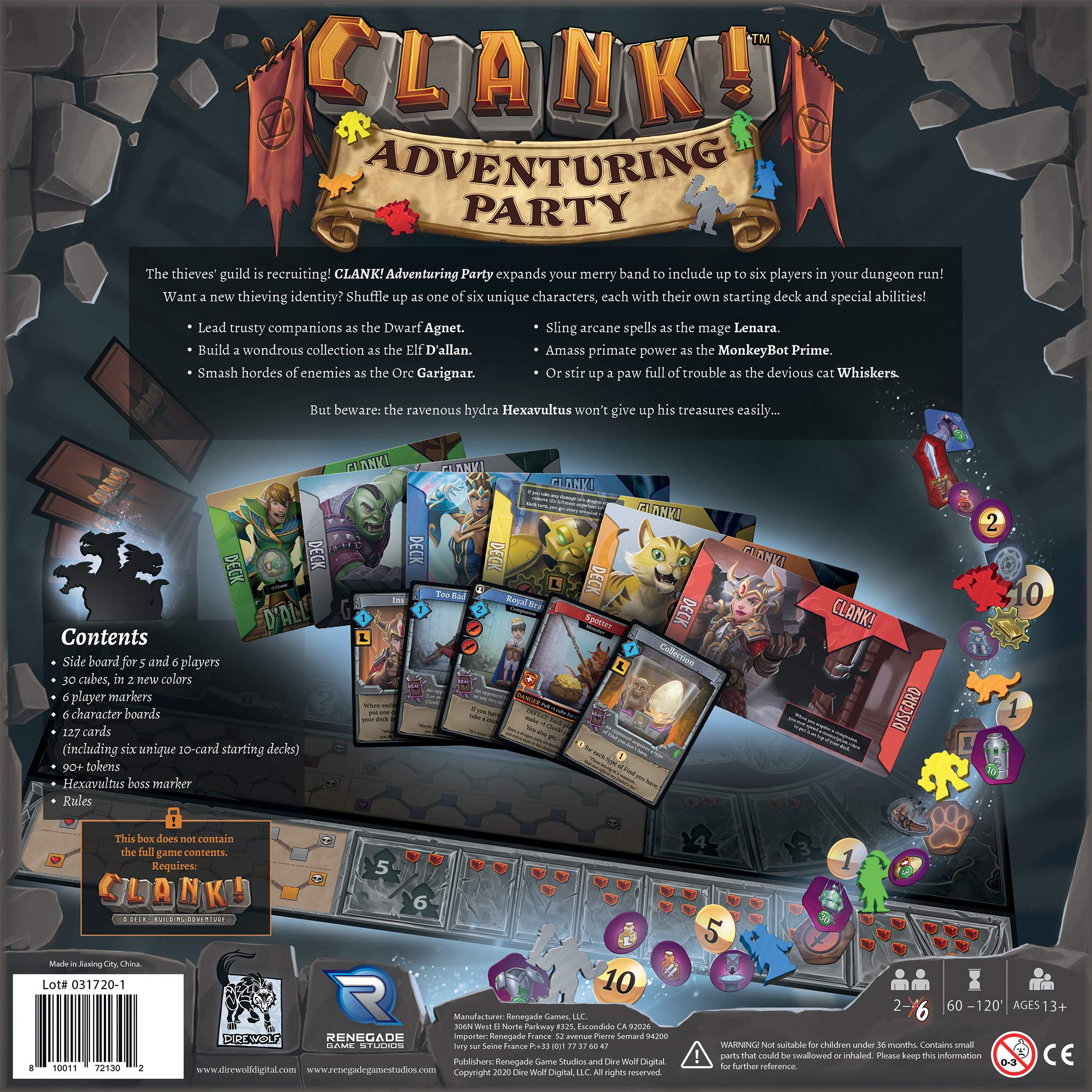 Renegade Game Studios Clank! Adventuring Party , Brown