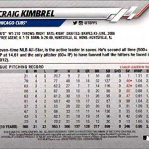 2020 Topps Opening Day #75 Craig Kimbrel Chicago Cubs Baseball Card