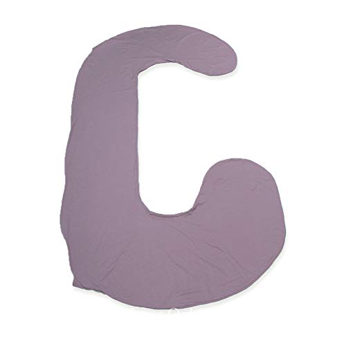 INSEN Pregnancy Body Cover,C Shaped Full Body Pillowcase (Purple Jersey)