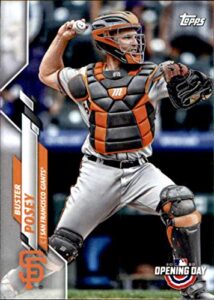 2020 topps opening day #144 buster posey san francisco giants baseball card