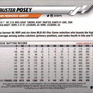 2020 Topps Opening Day #144 Buster Posey San Francisco Giants Baseball Card