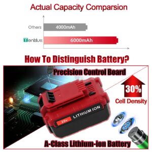 TenHutt 【Upgrade】 20V Max Lithium Replacement Battery for Porter Cable 20V Battery PCC685L PCC680L PCC682L Cordless Power Tools Battery（1 Pack）